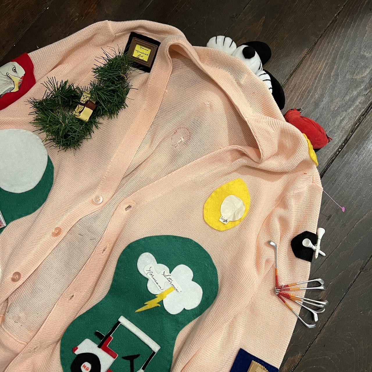 Vintage 1980’s Knit Cardigan Handmade Custom Gotta... - Depop