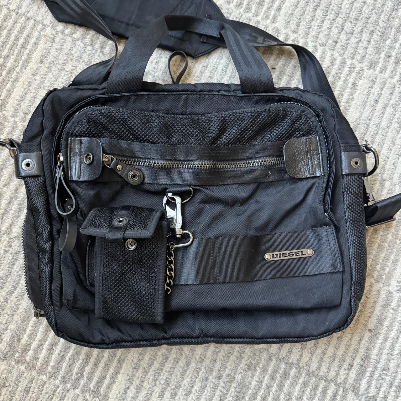 Diesel computer bag. Bag zips but tends to split the... - Depop