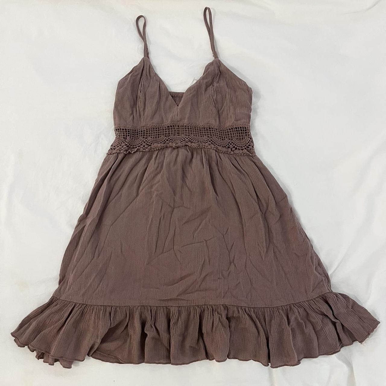 Garage Women's Burgundy Dress | Depop