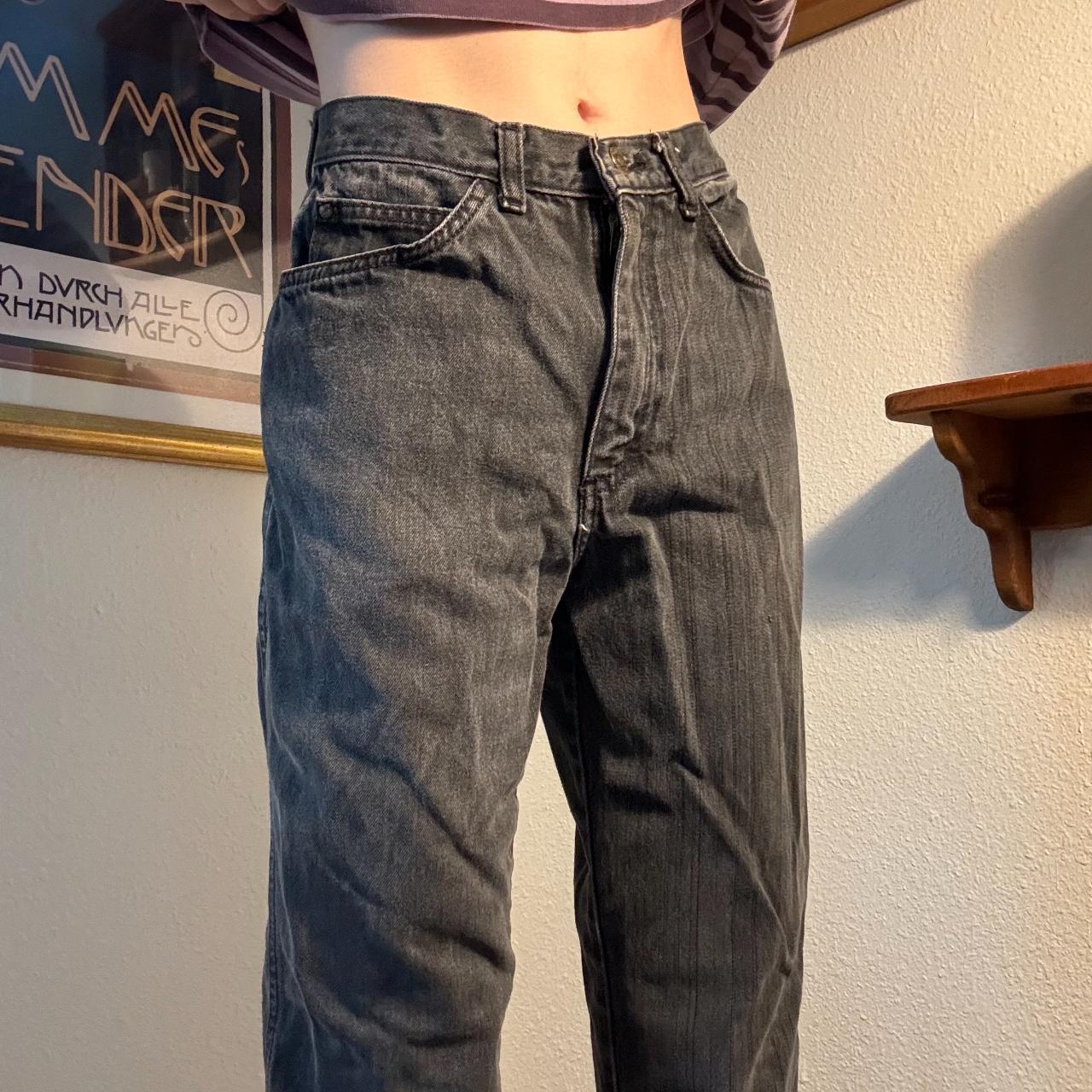 Giano Black Striped Short Cut Jeans Measurements... - Depop