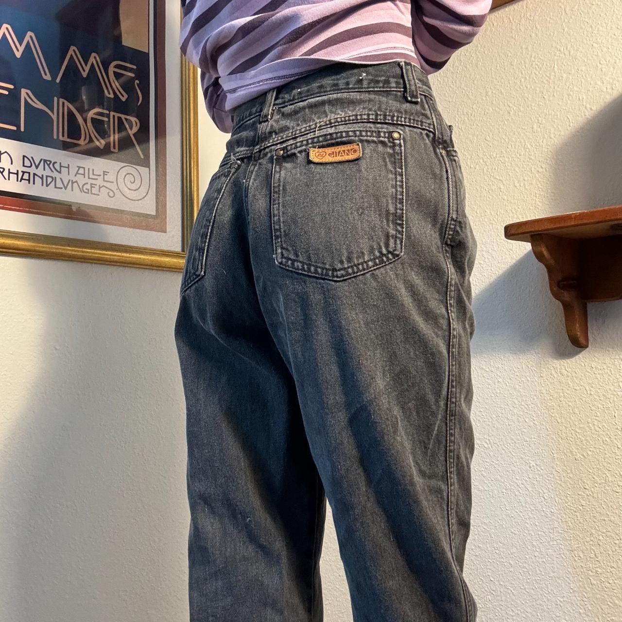 Giano Black Striped Short Cut Jeans Measurements... - Depop