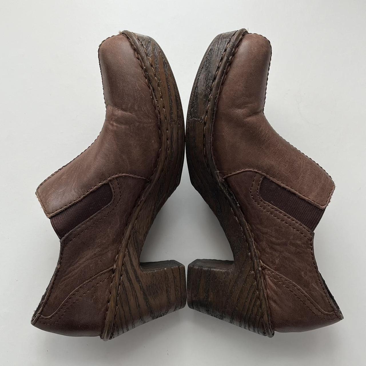 Born leather clogs #clogs #zipper #adorable... - Depop