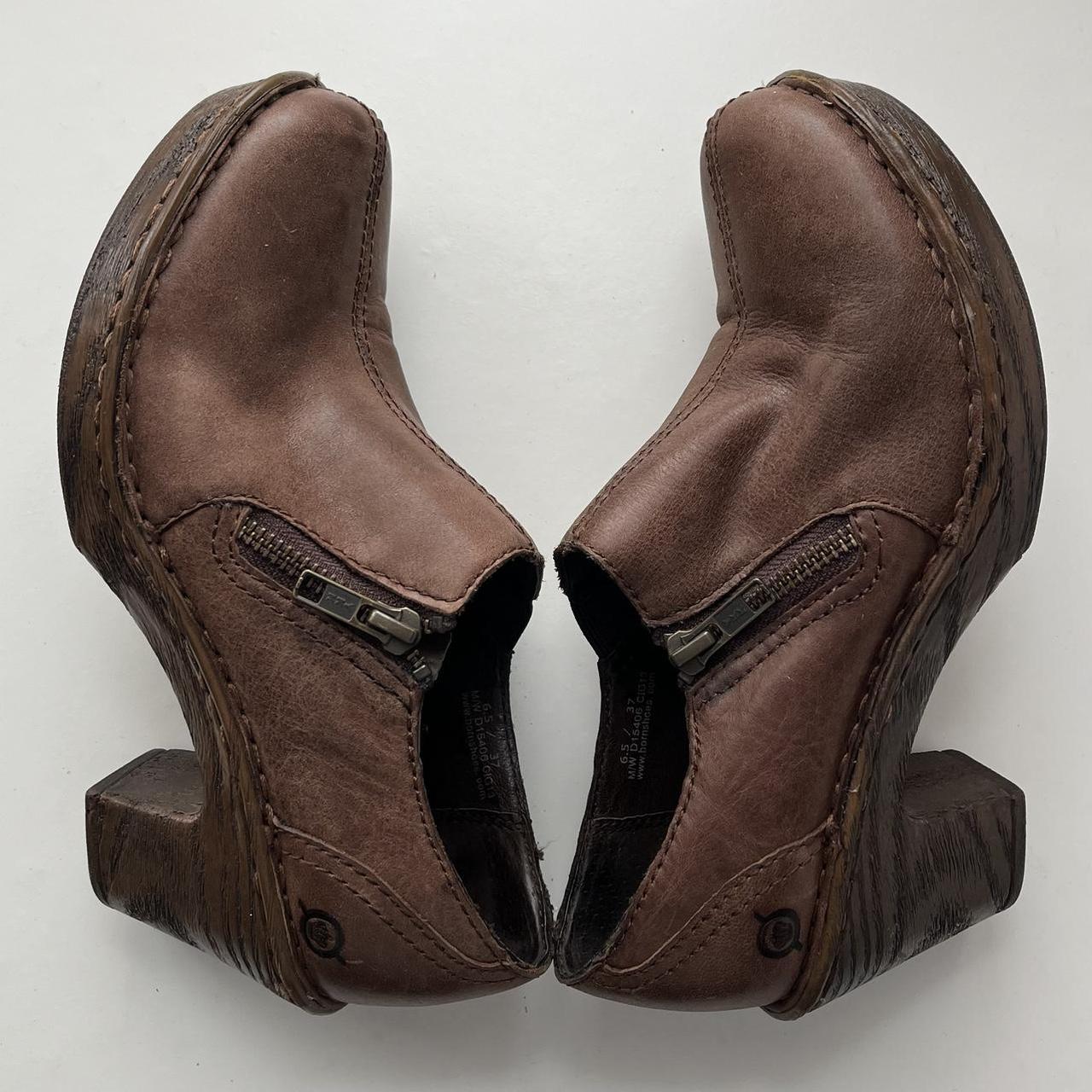 Born leather clogs #clogs #zipper #adorable... - Depop