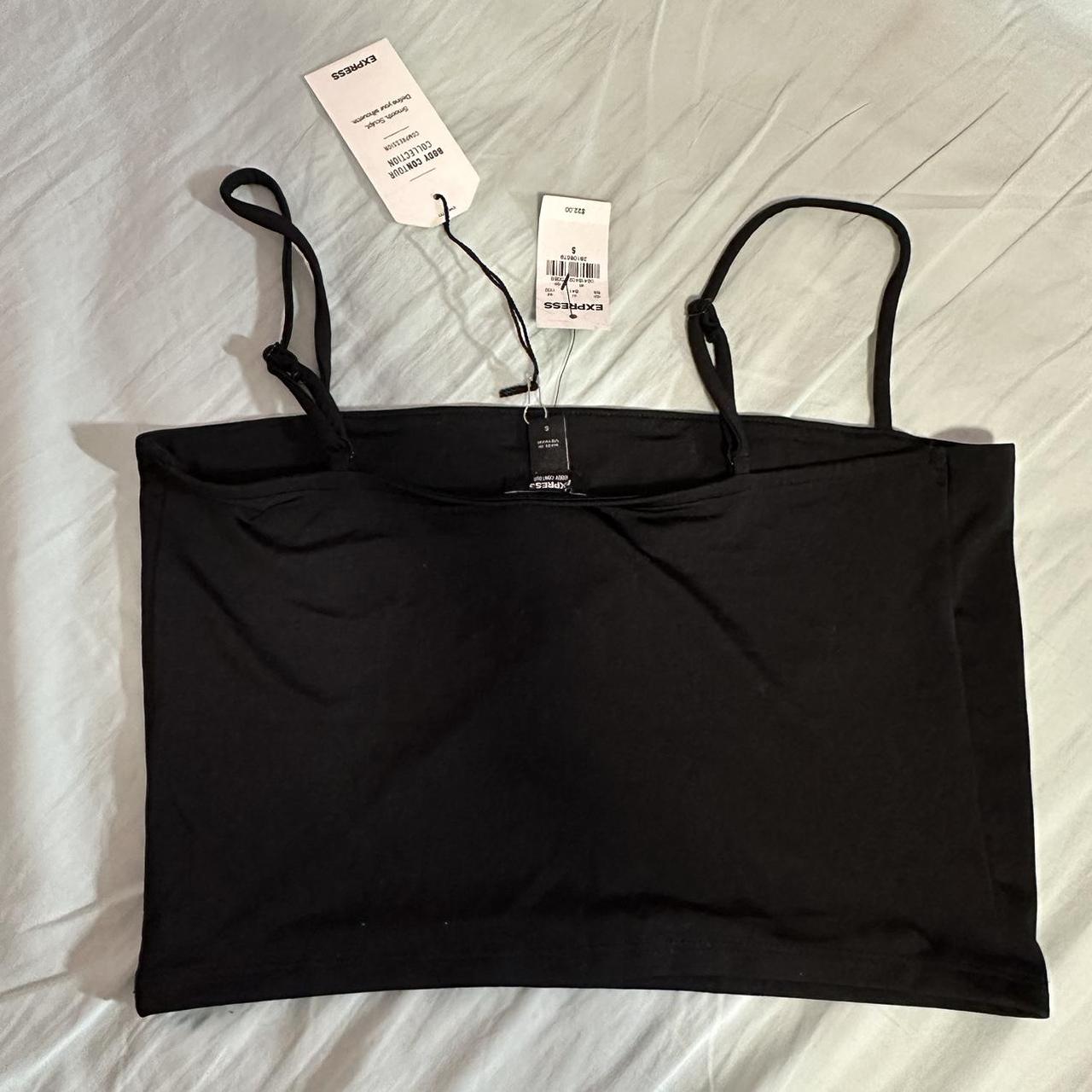 Express Body Contour Collection Tank Black, Size... - Depop