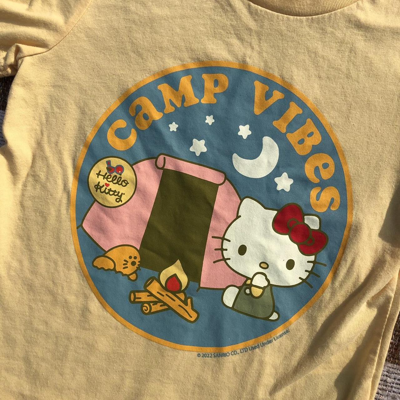Hello kitty "camp vibes" baby tee Kids Xs fits a... - Depop