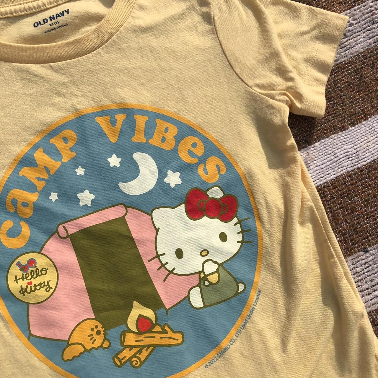 Hello kitty "camp vibes" baby tee Kids Xs fits a... - Depop