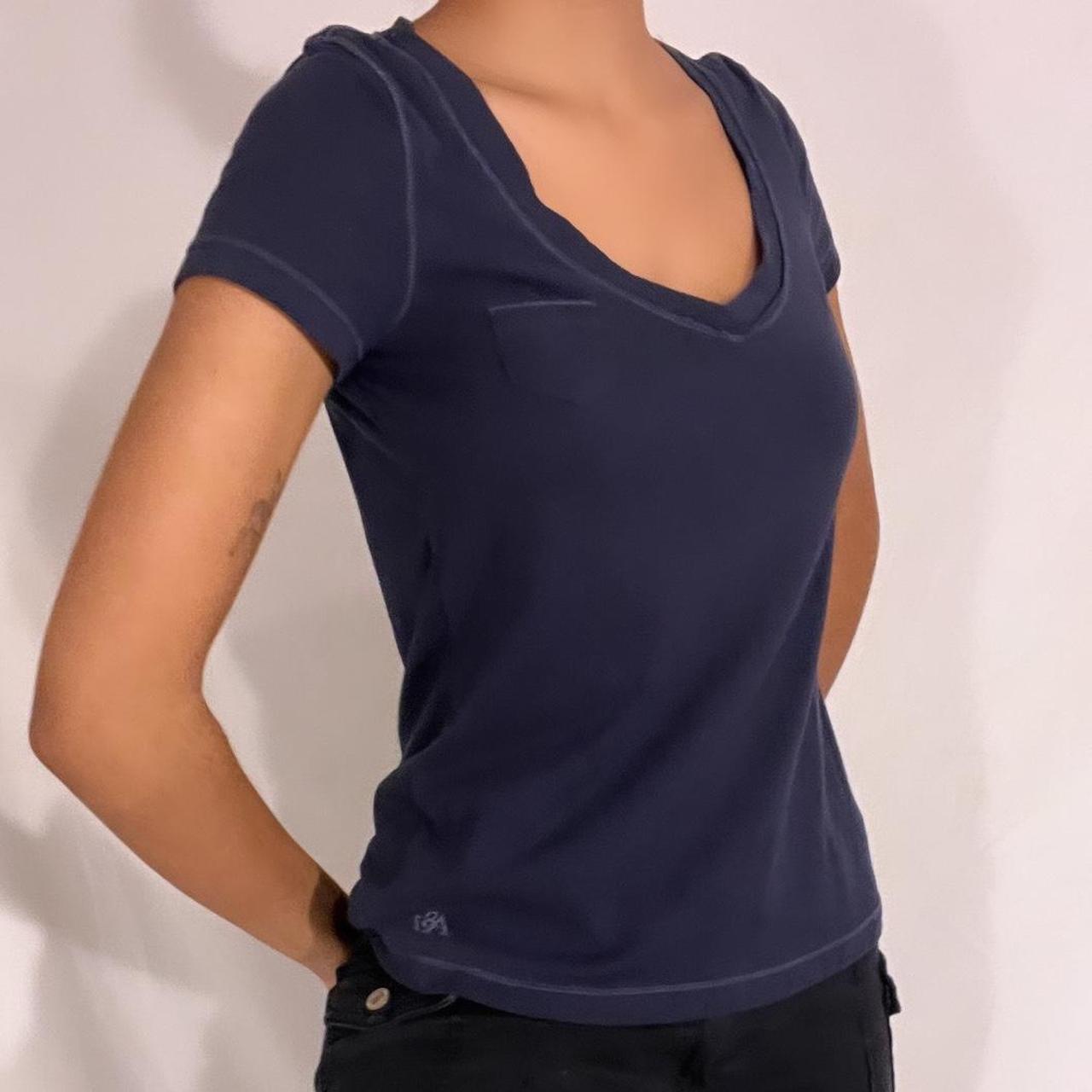 aeropostale navy blue v neck suuuper comfy tank 🌟... - Depop