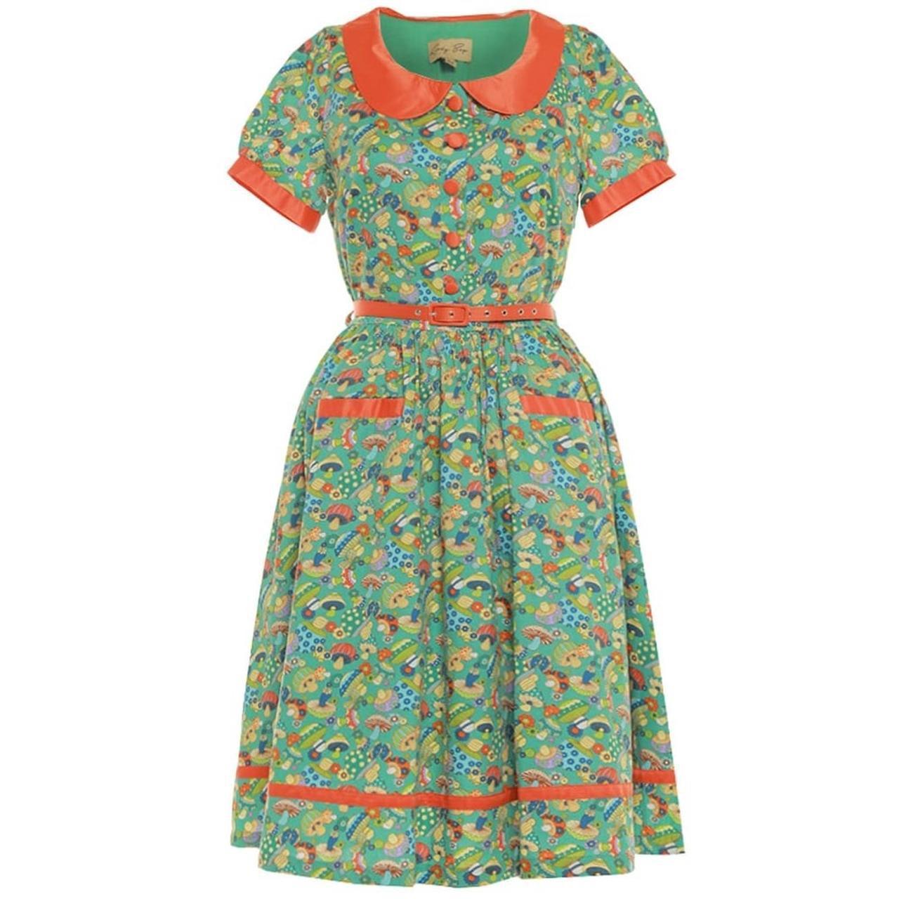 Lindy bop mushroom rare dress worn once size 14 - Depop