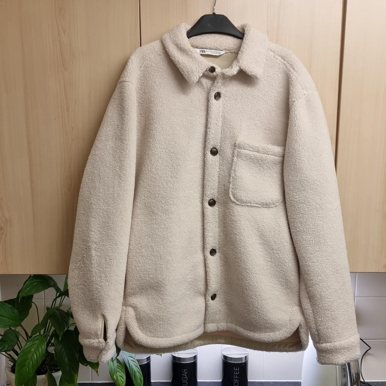 Mens #Zara Teddy Fleece Fluffy Jacket Like new... - Depop