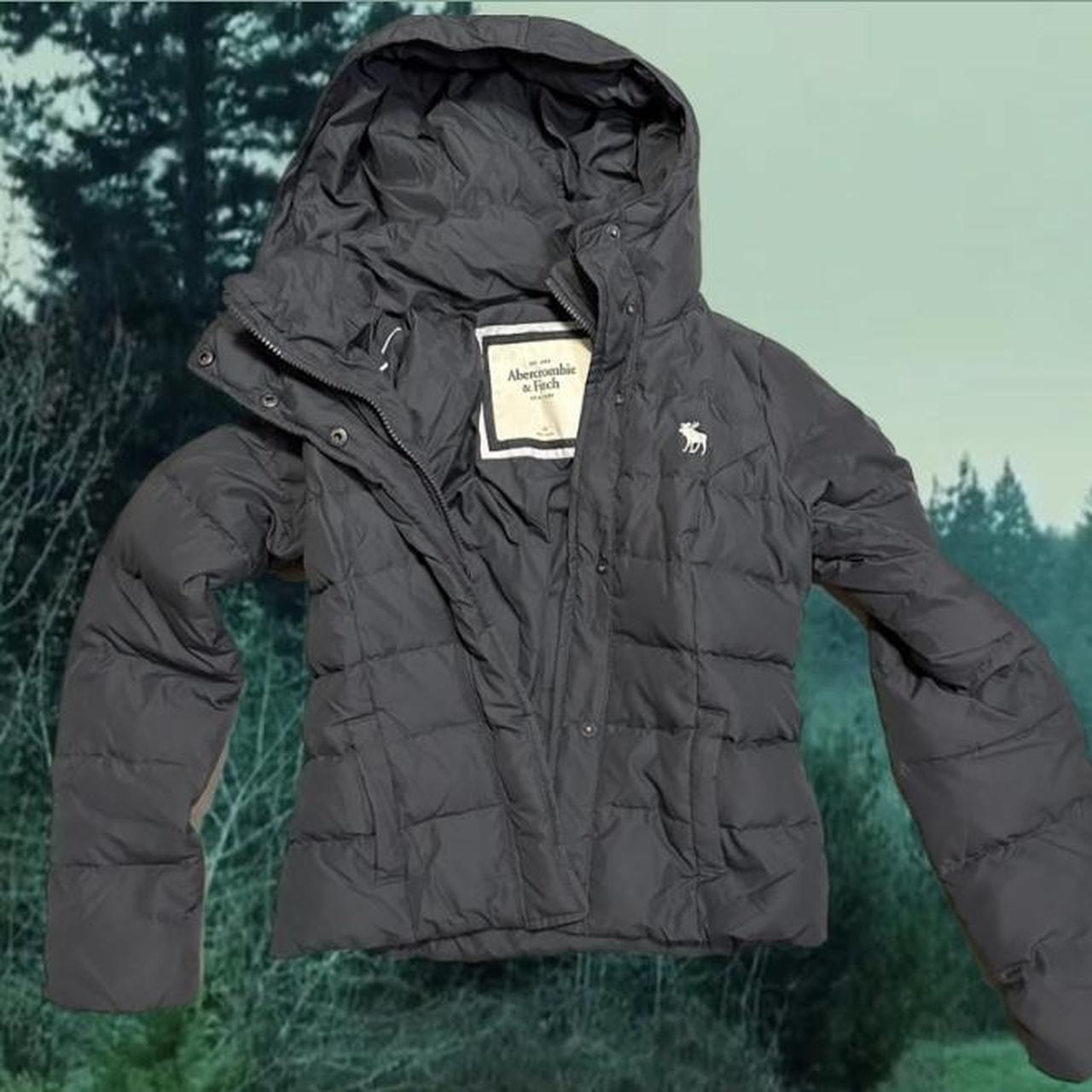 Y2K Abercrombie & Fitch Jacket Grey, XS. Excellent... - Depop
