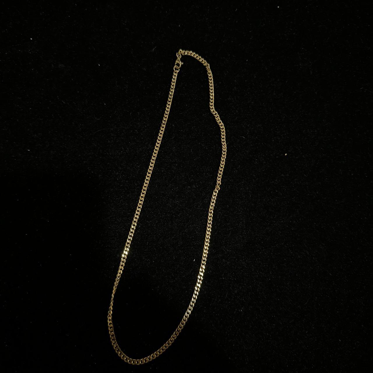Gold Plated Micro Cuban Chain 20" Length 3mm... - Depop
