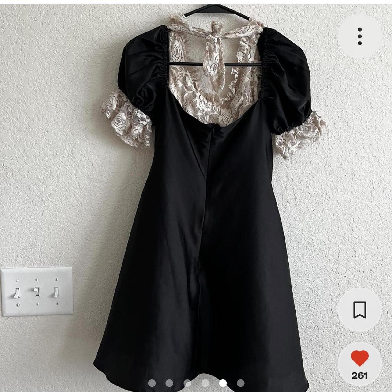 Repop! DollsKill goth dress with lace details. Size... - Depop