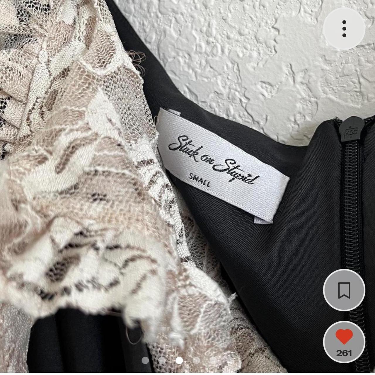 Repop! DollsKill goth dress with lace details. Size... - Depop