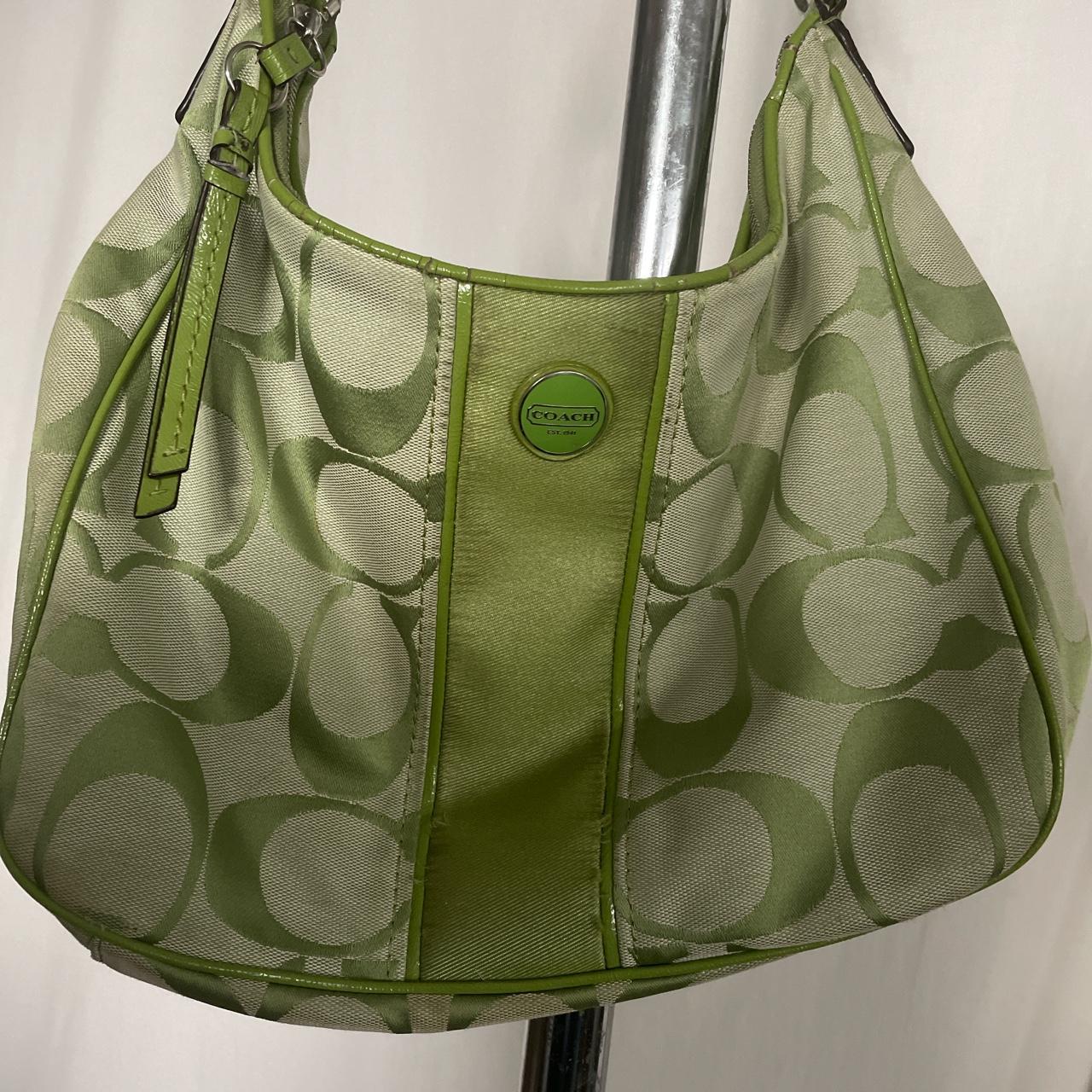 Y2k Lime Green COACH bag. Super cute i have taken... - Depop