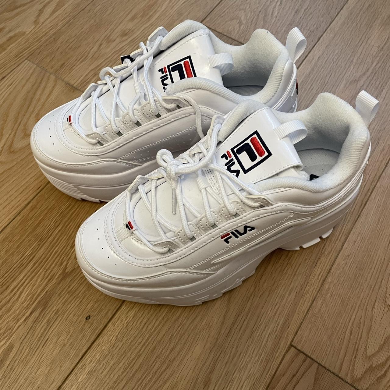 Women’s Fila Distributor II platform wedge sneakers.... - Depop