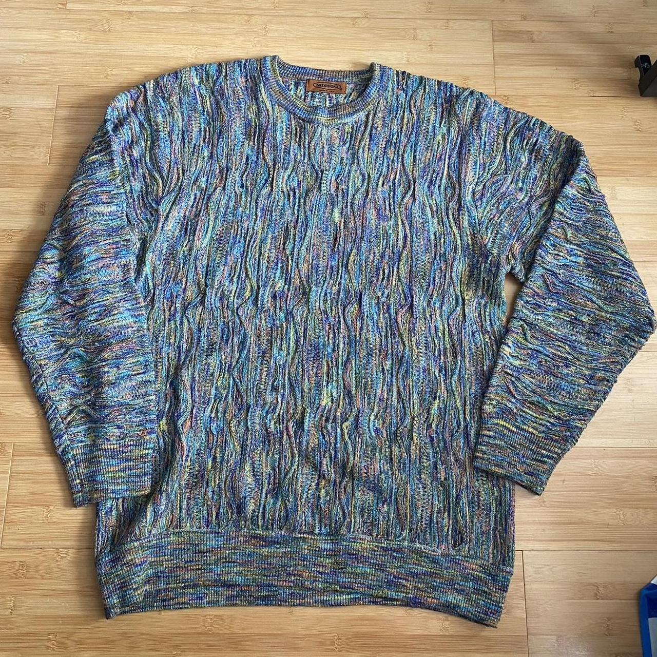 Missoni Knitted Jumper Made in Italy Size L Message... - Depop