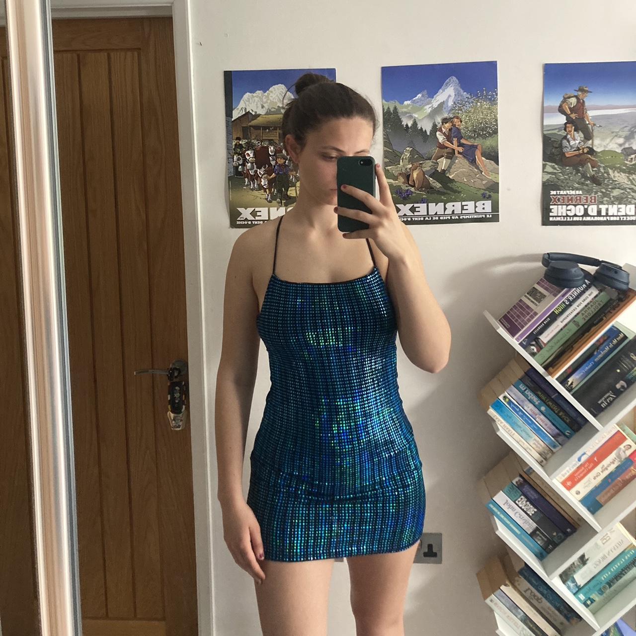 Subdued sequin dress, I’m amazing condition as I... - Depop