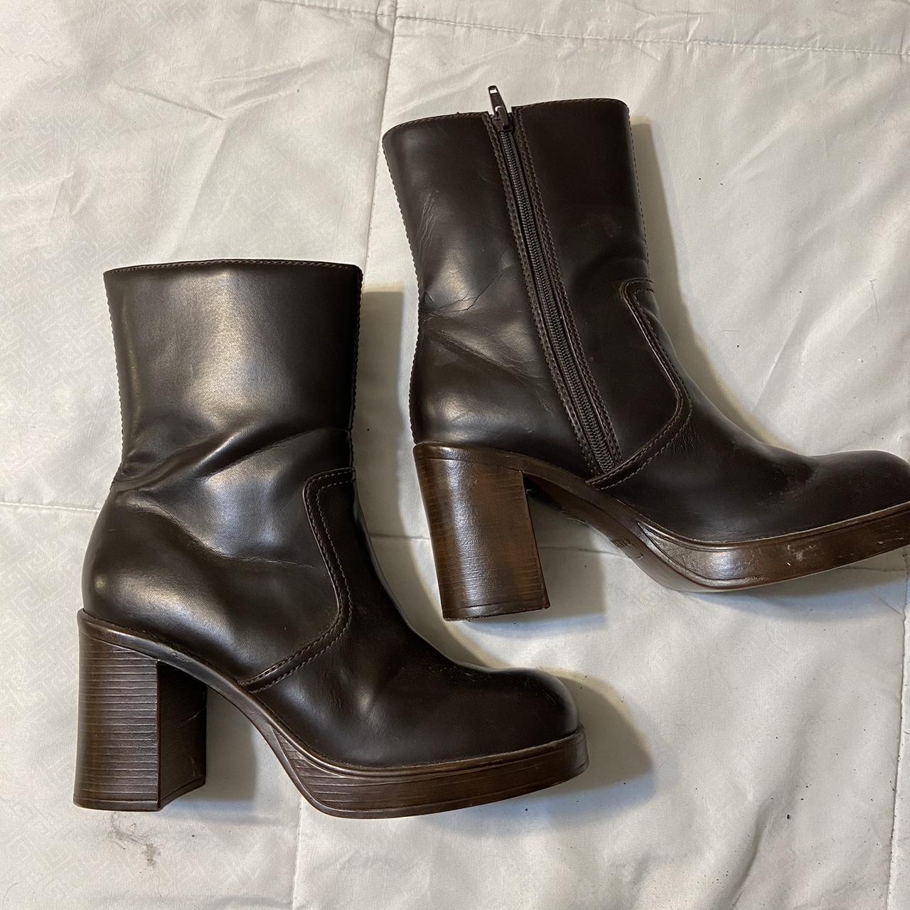 Vintage 90’s/y2k rampage ankle boots - damage shown... - Depop