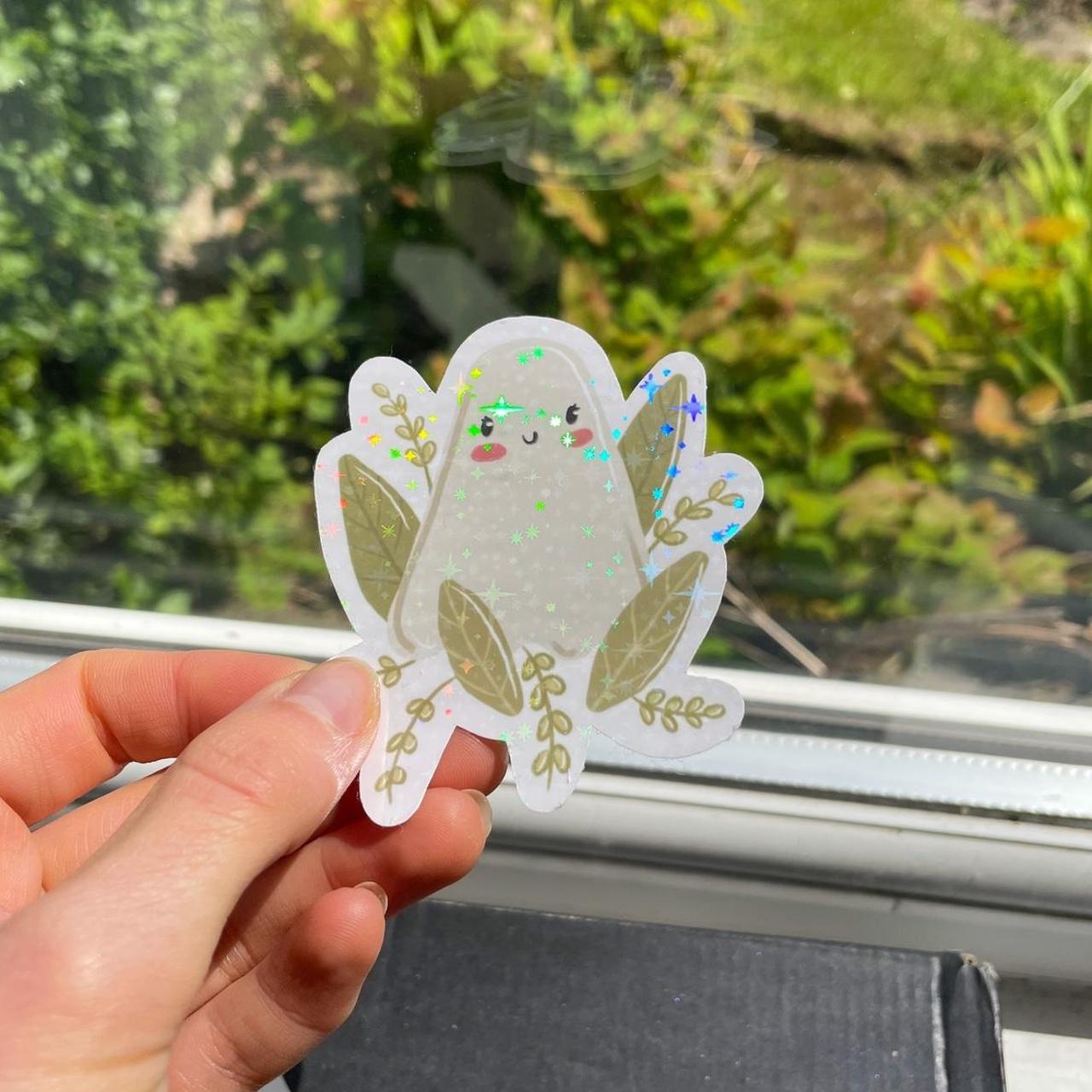 Happy Ghost Sticker 🌿 hand-drawn sticker ... - Depop