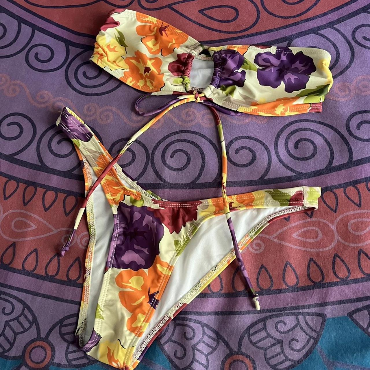 Motel Rocks bikini set in tropicana brights, racola... - Depop