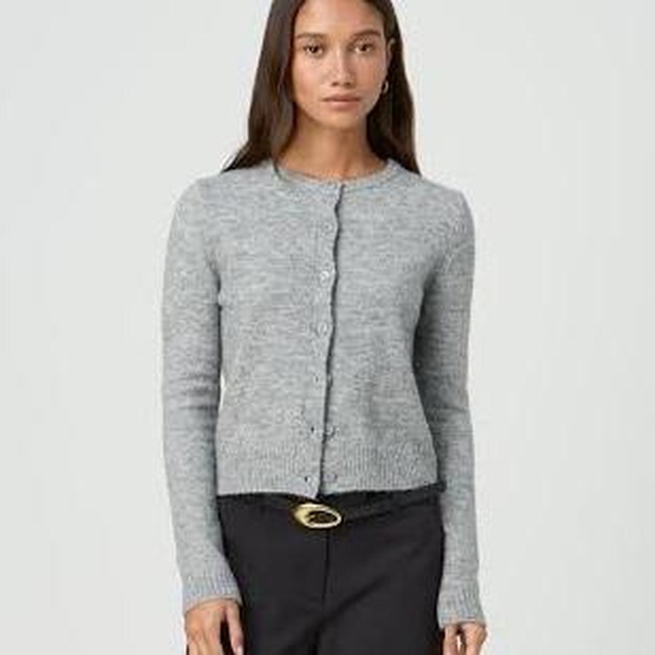 Glassons grey knit cardigan size large never worn... - Depop