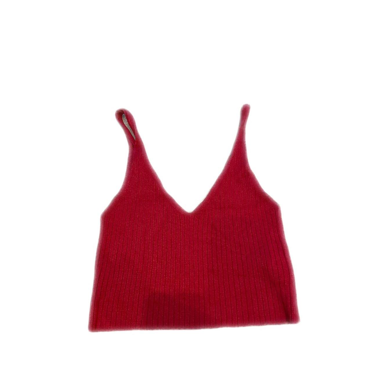 Womens Red Vest Depop