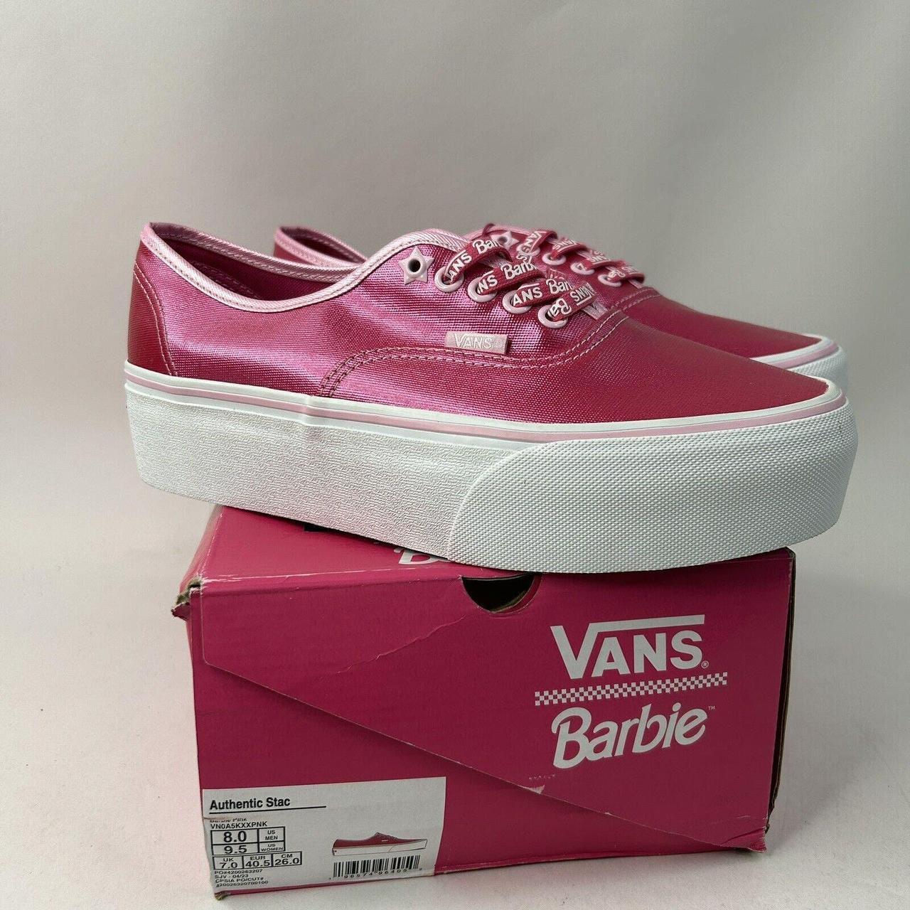 Vans X Barbie Shoes Authentic Stac Platform “Hot... - Depop
