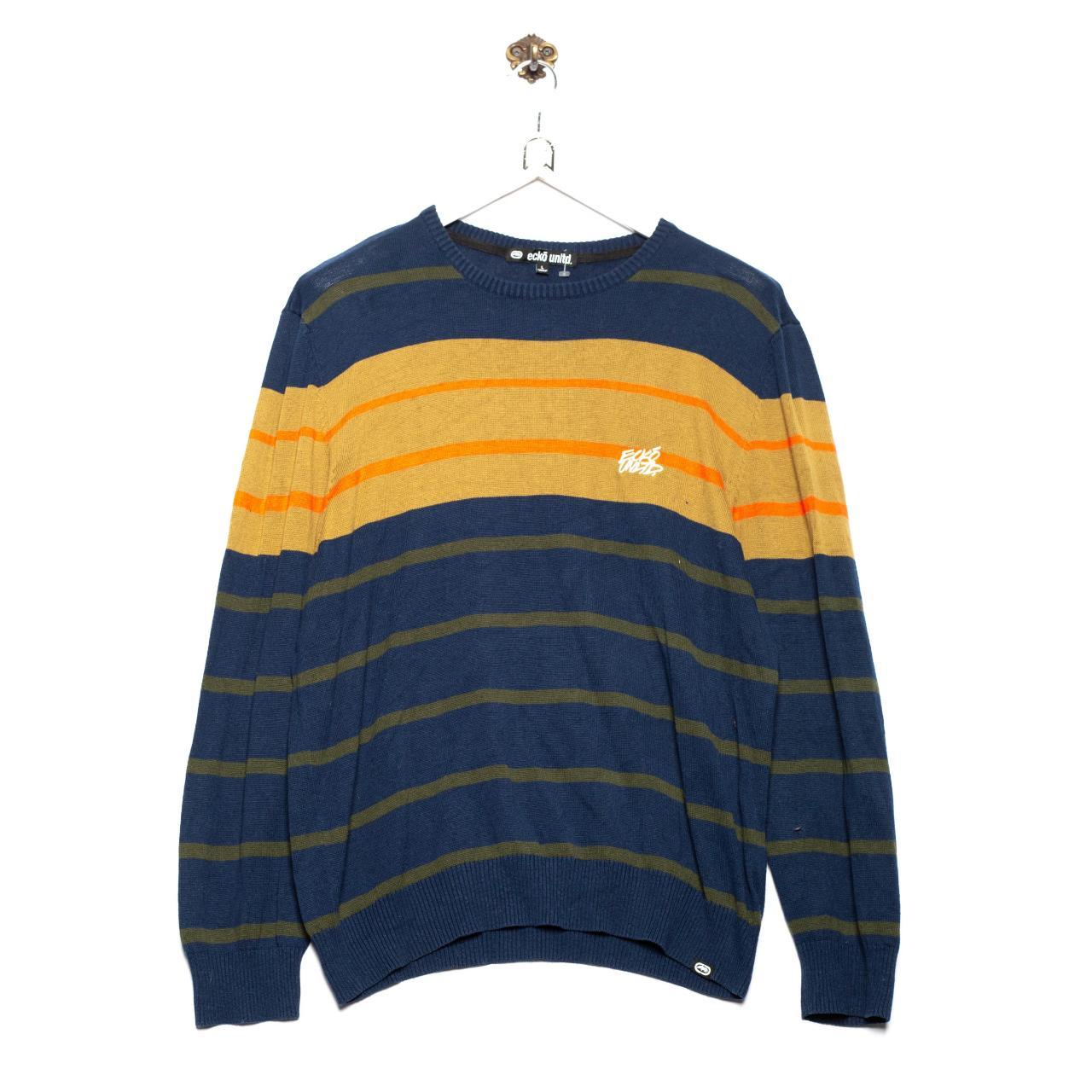 Unltd Ecko Sweater Logo Embroidery Blue 🌎 Feel... - Depop