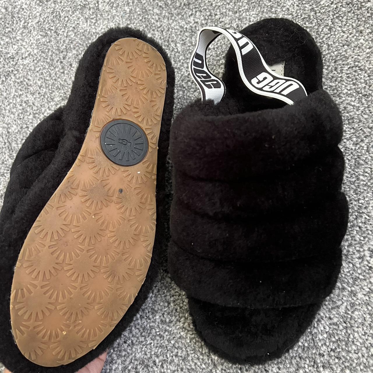 Ugg Fluff Yeah Sliders Size 7 Worn once Basically new - Depop
