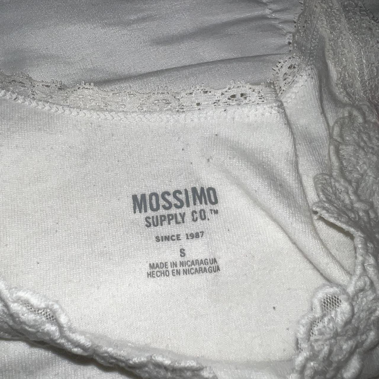 Small white basic tank with lace Super soft and comfy - Depop