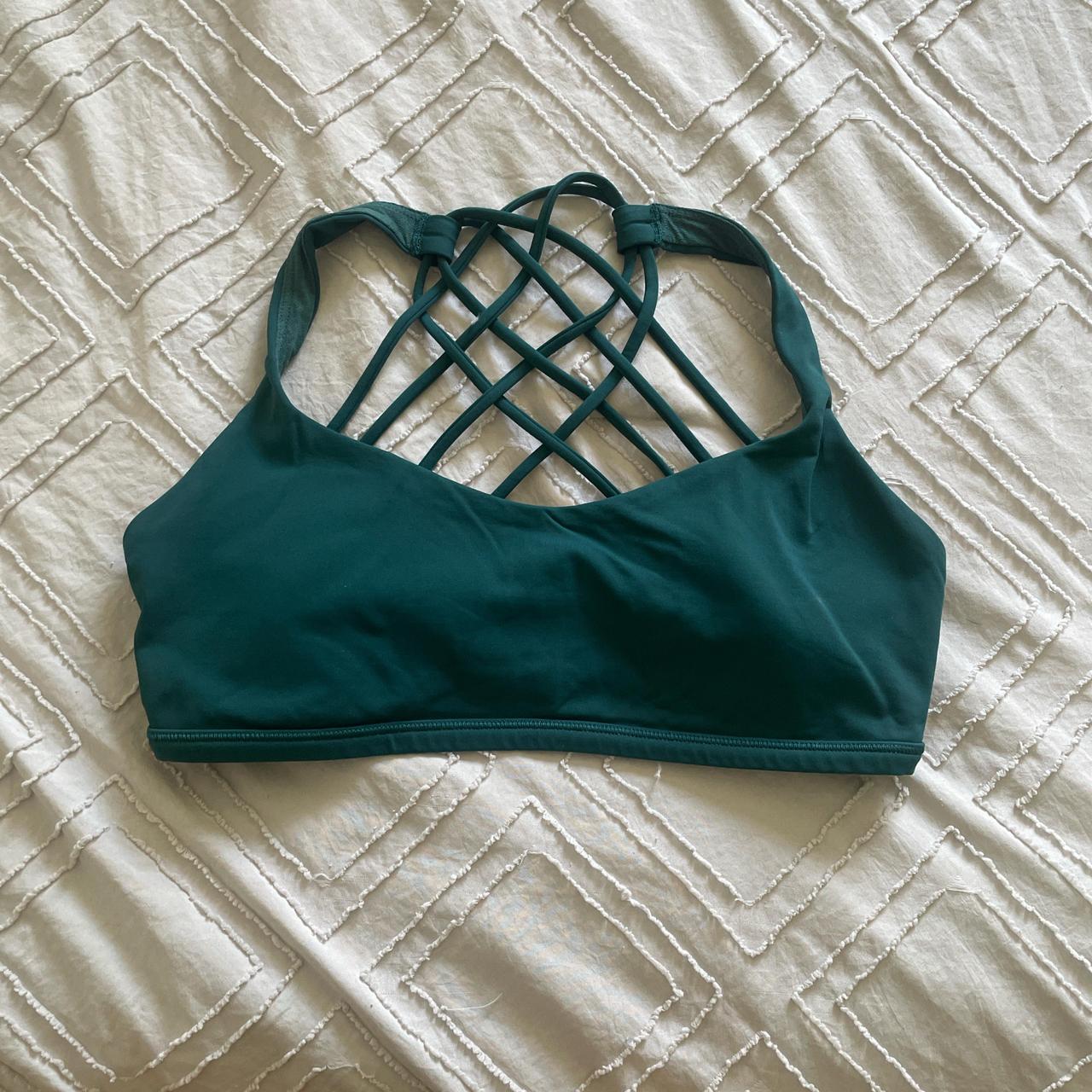 Lululemon free to be will bra Storm teal Size 8... | Depop