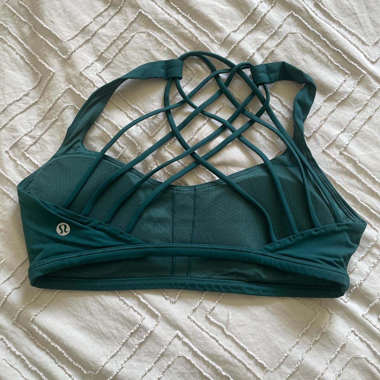 Lululemon free to be will bra Storm teal Size 8... | Depop