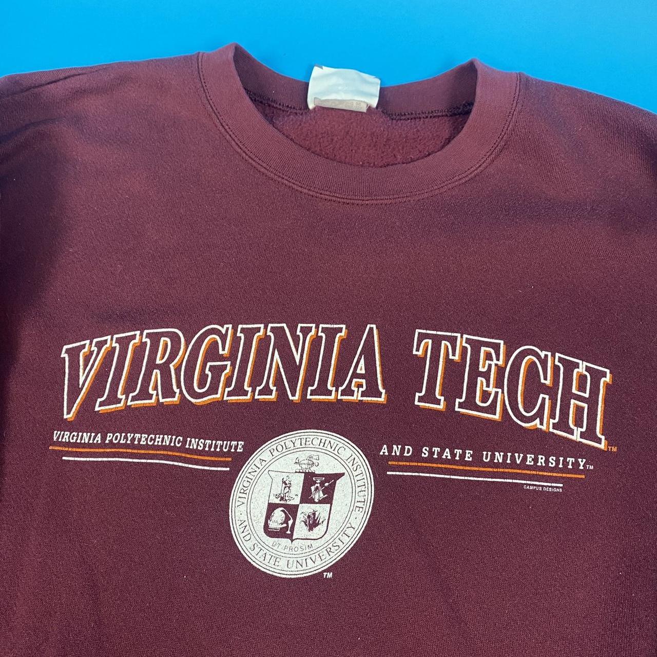 Vintage 1990s Virginia Tech University College... - Depop