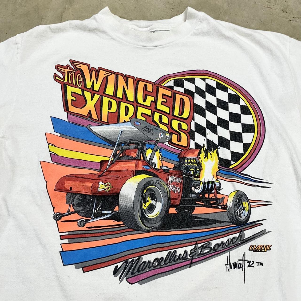 rare vintage 90s 1992 the winged express classic hot... | Depop