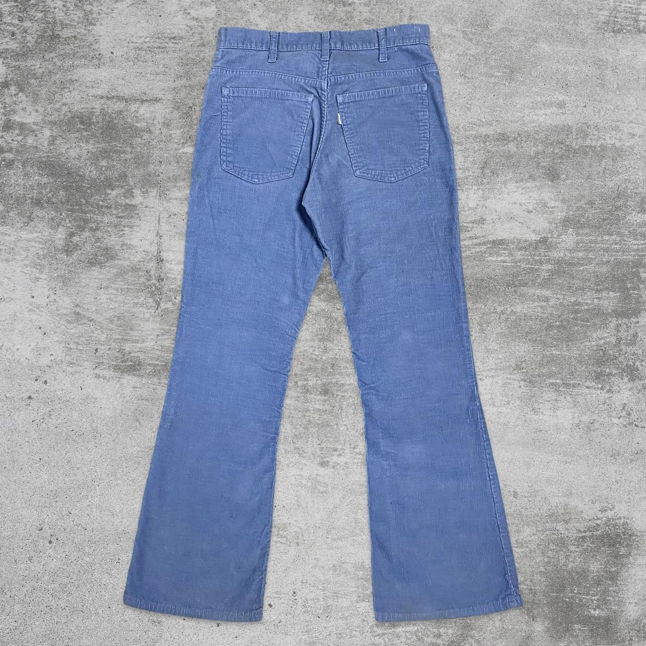rare vintage 70s 1979 levis 646 blue corduroy hippie... | Depop