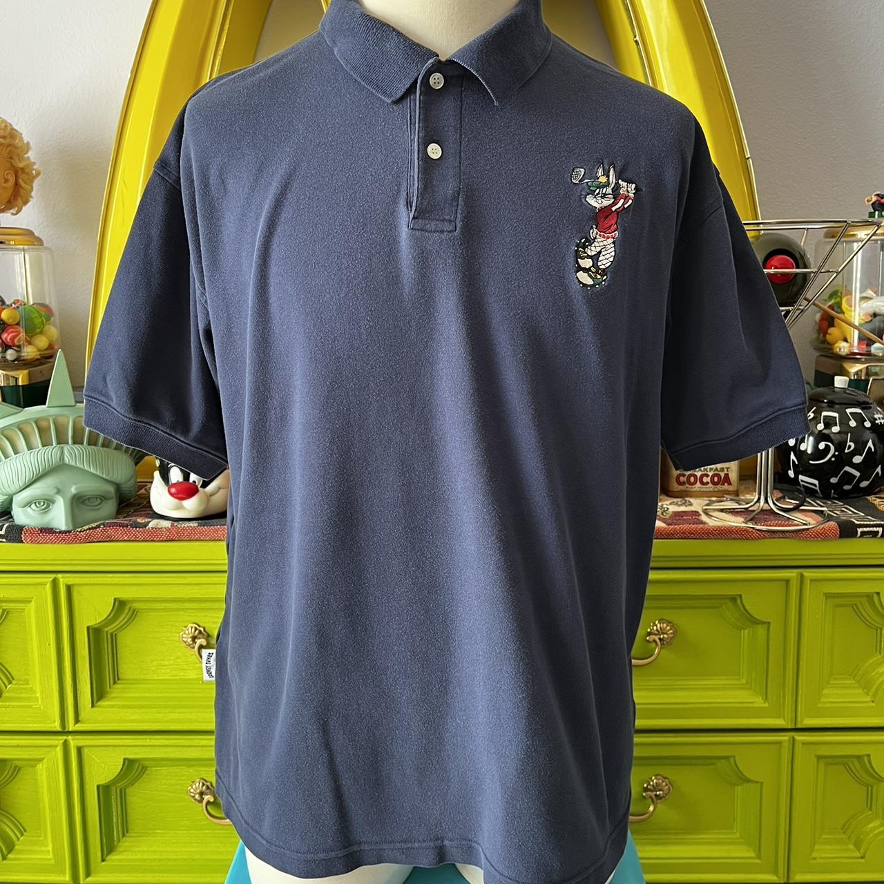 Vintage Looney Tunes Shirt 90s polo golf tee with an... - Depop