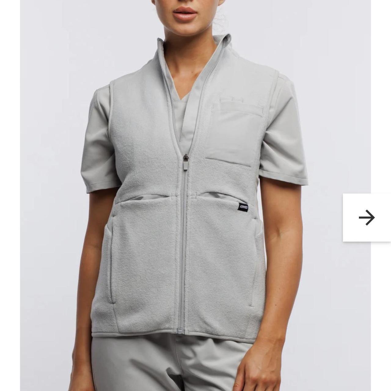 Airmed ‘Tail Light’ grey fleece vest 🤍 •Brand new,... - Depop