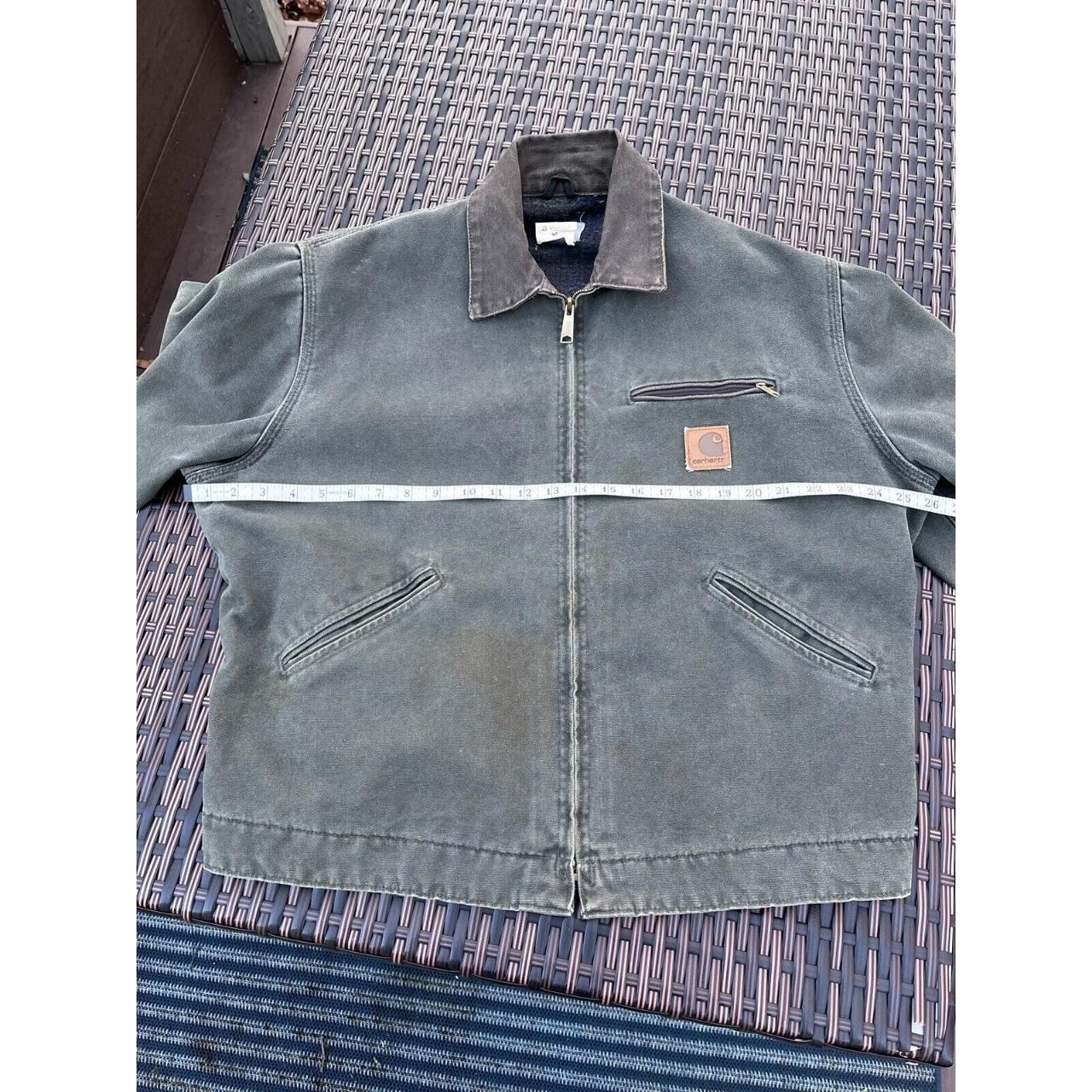 VTG Carhartt Detroit Jacket J97 MOS Moss Green... - Depop