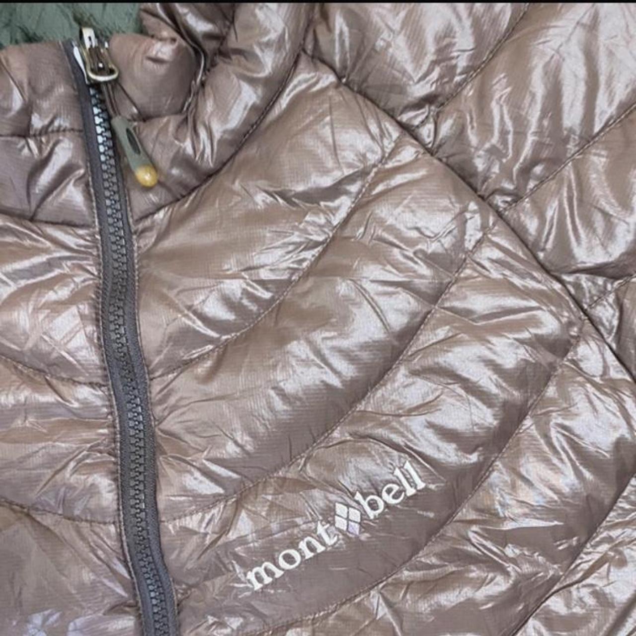 Mont bell puffer jacket in true brown Size L... - Depop