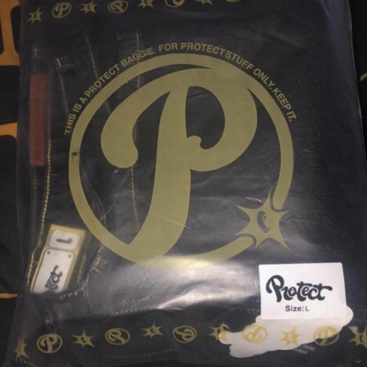 Protect Ldn jeans with white spike print Rare jeans... - Depop