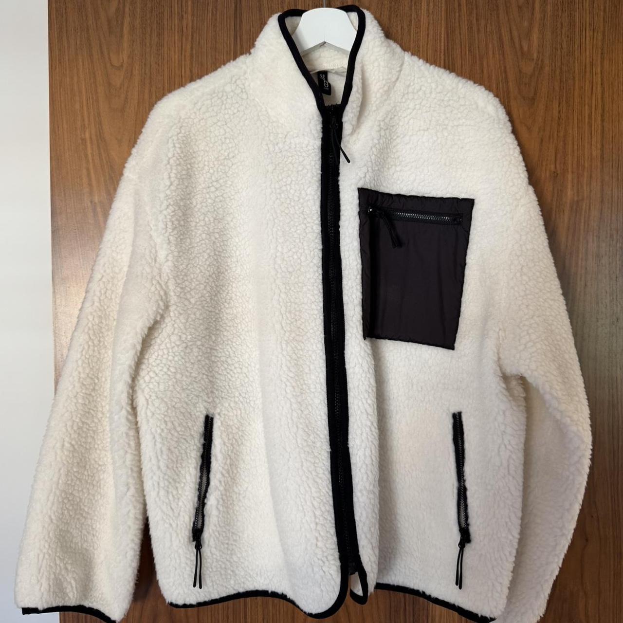 H&m fleece jacket- worn once for a few hours | Depop
