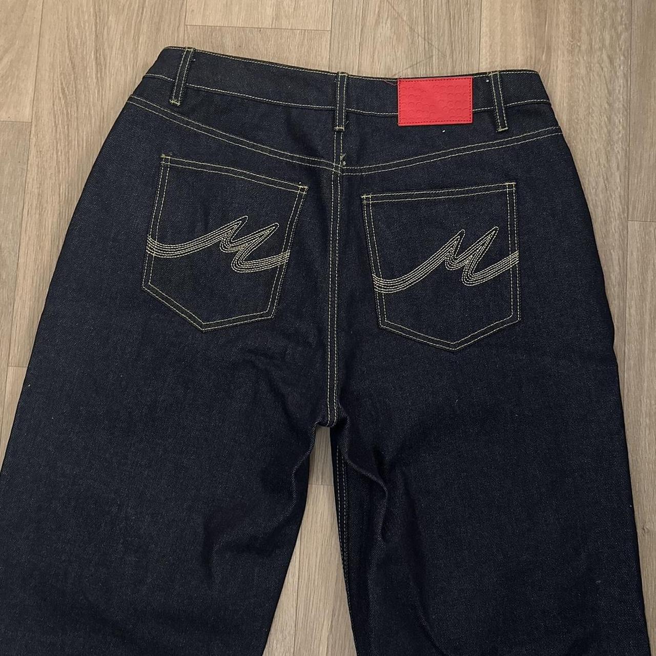 Mutimer dark raw denim jeans, brand new. Sold out... - Depop