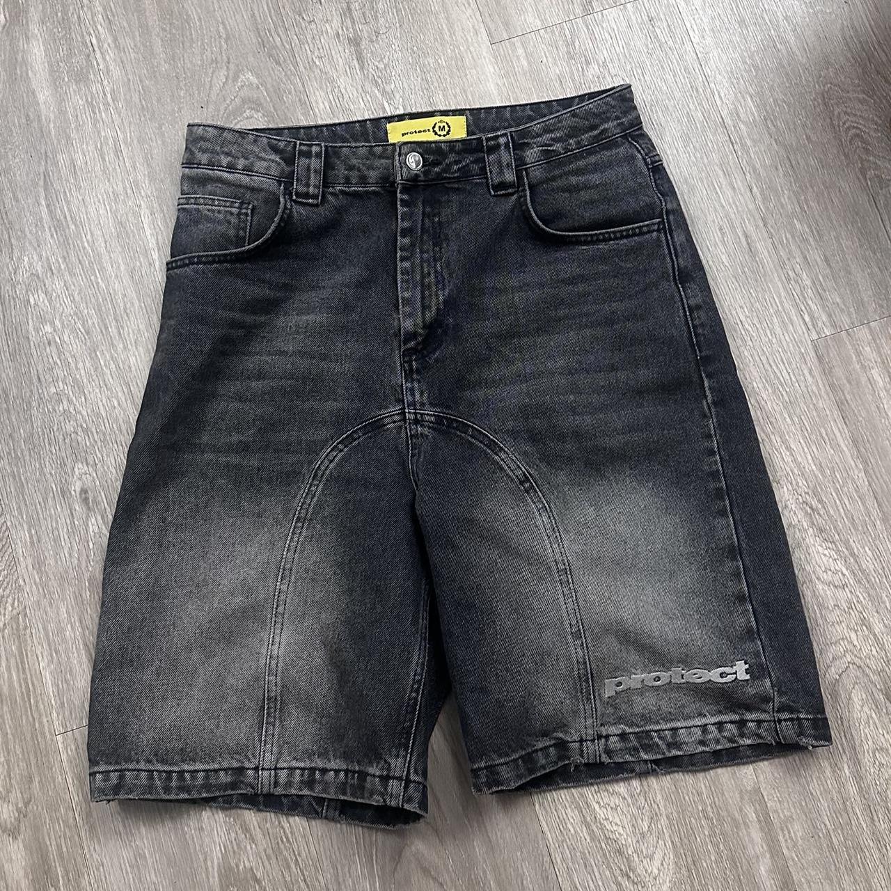 Protect ldn jorts in washed black, size M (32) fit... | Depop