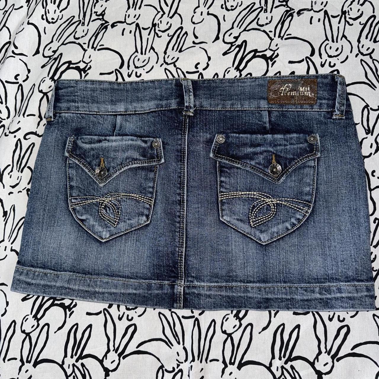 YMI premium micro mini denim skirt with cute pocket... - Depop