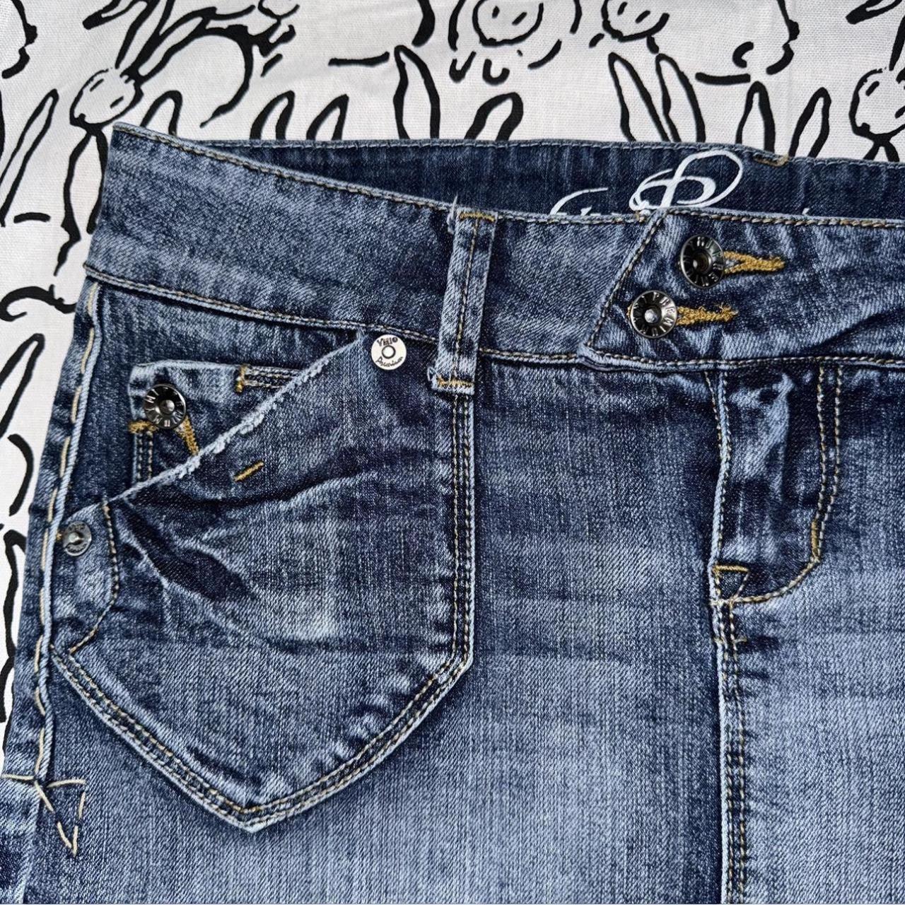 YMI premium micro mini denim skirt with cute pocket... - Depop