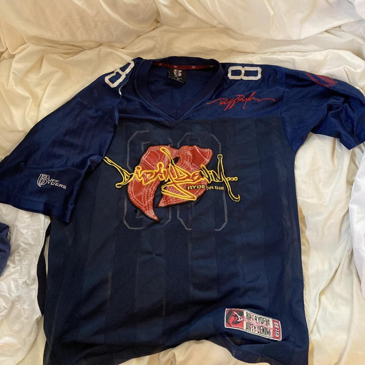 vintage ruff ryders jersey, size L well worn but... - Depop