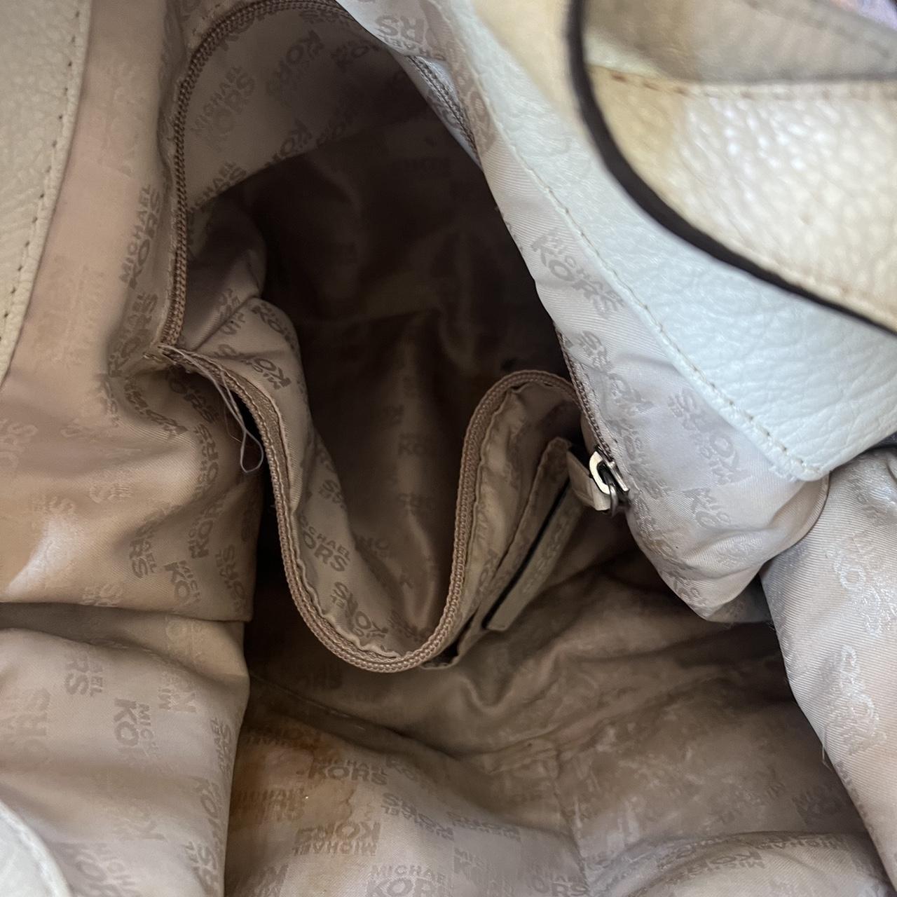 michael kors handbag Astor Studded Cement Color... - Depop