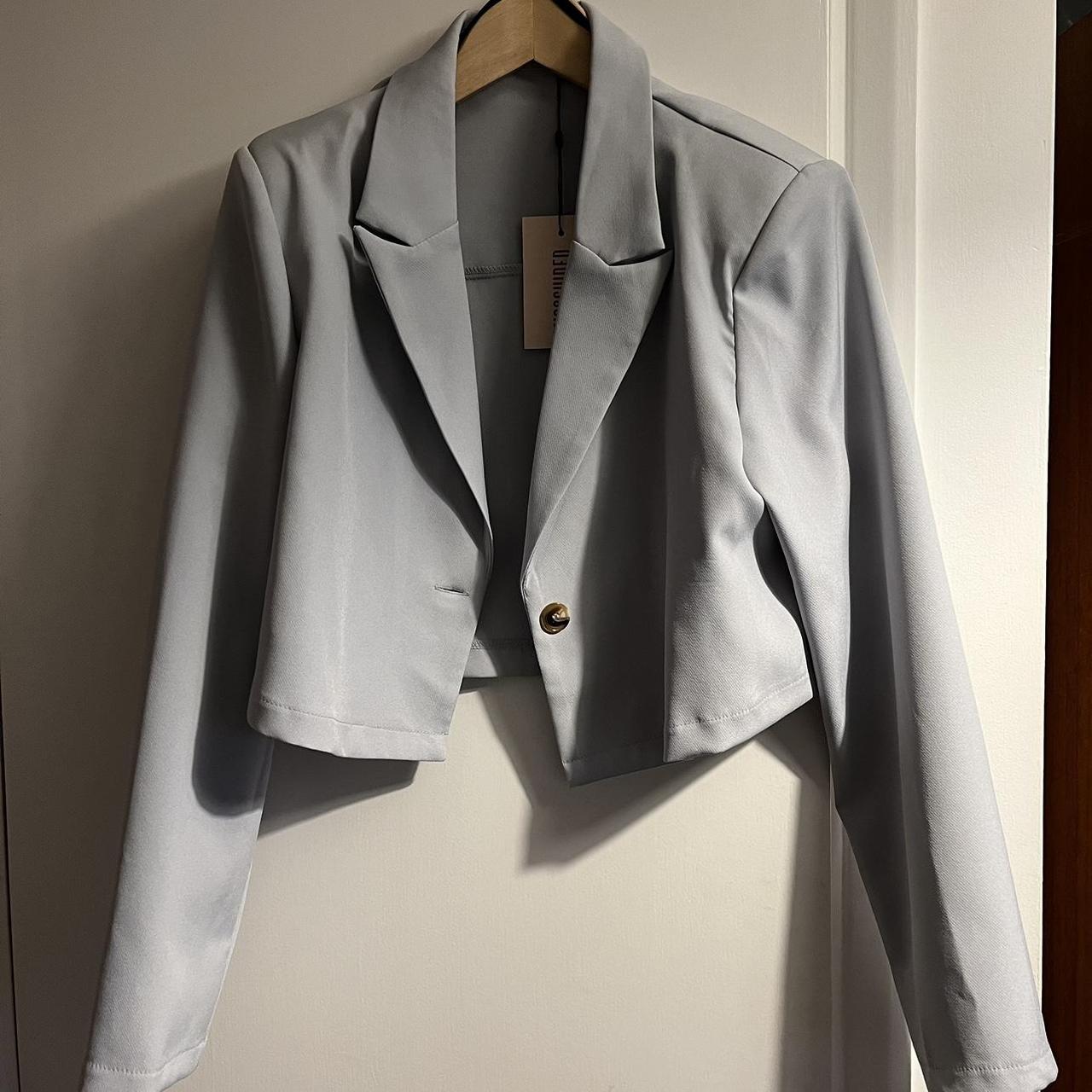 Missguided pale blue tailored suit Size medium /... | Depop