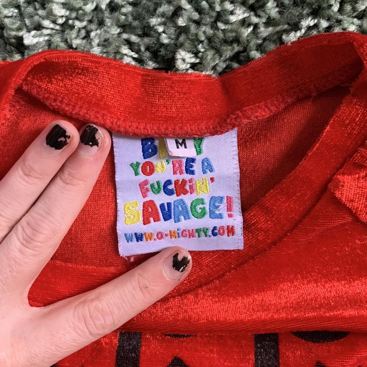 OMIGHTY 666 ways I love you red velvet crop top!... - Depop