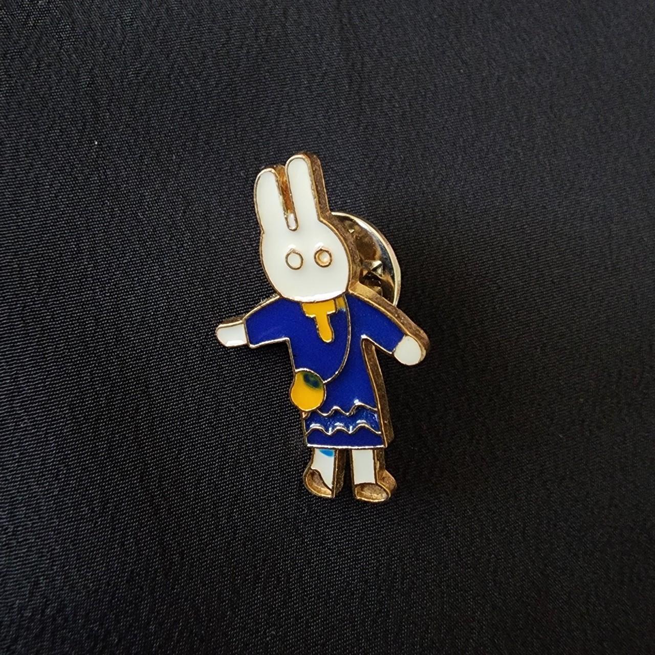 Cute Bunny Pin Looks like a Sanrio character but... - Depop